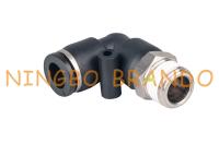 China Male Elbow Push To Quick Connect Pneumatic Hose Fittings 1/4'' 8mm for sale