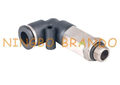 China 1/4'' 8mm Extended Male Elbow Quick Connect Pneumatic Hose Fittings for sale