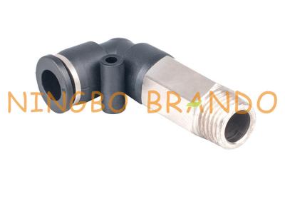 China 1/2'' 12mm Push To Connect Extended Male Elbow Pneumatic Hose Fittings for sale
