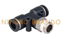 China Quick Connect Male Branch Tee Pneumatic Hose Fittings 1/2'' 12mm for sale