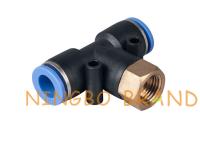 China Female Branch Tee Push To Connect Pneumatic Hose Fittings 1/4'' 8mm for sale