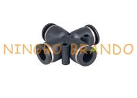 China Union Cross Push To Quick Connect Pneumatic Hose Fittings 1/4'' 8mm for sale