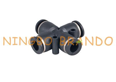 China Union Cross Push To Quick Connect Pneumatic Hose Fittings 1/4'' 8mm for sale