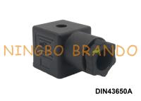 China Black MPM DIN 43650 Form A DIN 43650A Solenoid Coil Connector for sale