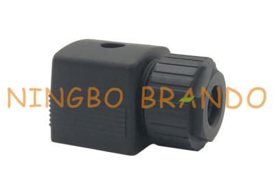 China MPM 18mm M3 x 28 3 Pin DIN 43650 Form A Black Solenoid Coil Connector for sale
