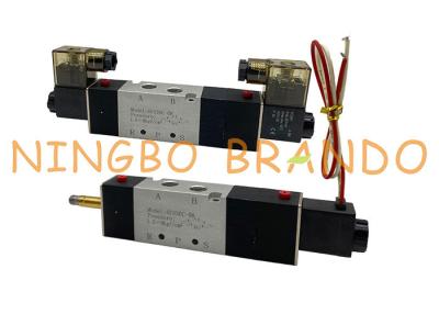 China 4V330C-08 1/4'' 5/3 Way Terminal Grommet Pneumatic Solenoid Valve for sale