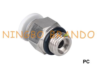 China PC Male Straight Push-In Pneumatic Hose Fittings 1/8'' 1/4'' 3/8'' 1/2'' for sale