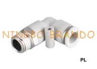 China PL Male 90 Degree Elbow Pneumatic Hose Fittings 1/8'' 1/4'' 3/8'' 1/2'' for sale