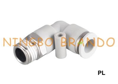 China PL Male 90 Degree Elbow Pneumatic Hose Fittings 1/8'' 1/4'' 3/8'' 1/2'' for sale