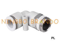China PL Male Elbow Push-In Pneumatic Air Hose Fittings 1/8'' 1/4'' 3/8'' 1/2'' for sale