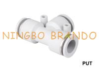 China PUT Union Tee Pneumatic Fittings Quick Connect 1/8'' 1/4'' 3/8'' 1/2'' for sale