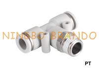 China PT Male Branch Tee Pneumatic Quick Connect Coupling 1/8'' 1/4'' 3/8'' 1/2'' for sale