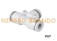 China PUT Union Tee Push-In Pneumatic Air Hose Fittings 1/8'' 1/4'' 3/8'' 1/2'' for sale