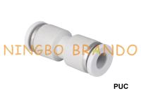 China PUC Union Straight Plastic Pneumatic Tube Fittings 1/8'' 1/4'' 3/8'' 1/2'' for sale