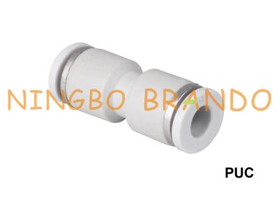 China PUC Union Straight Plastic Pneumatic Tube Fittings 1/8'' 1/4'' 3/8'' 1/2'' for sale