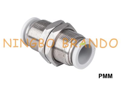 China PMM Bulkhead Union Pneumatic Air Fittings 1/8'' 1/4'' 3/8'' 1/2'' for sale