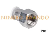 China PCF Female Straight Pneumatic Push In Fittings 6mm 8m 10mm 12mm for sale