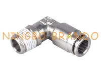 China Brass Male 90 Degree Elbow Pneumatic Hose Fittings 1/8'' 1/4'' 3/8'' 1/2'' for sale