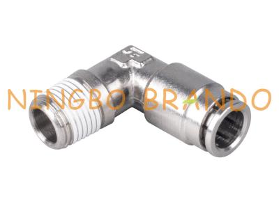 China Brass Male 90 Degree Elbow Pneumatic Hose Fittings 1/8'' 1/4'' 3/8'' 1/2'' for sale