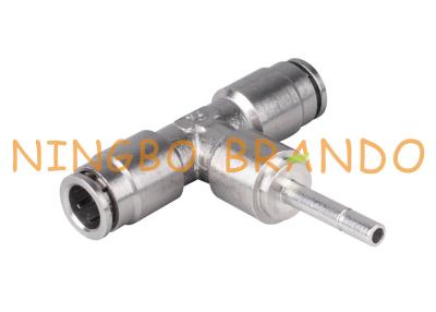 China Plug-In Tee Brass Pneumatic Push In Fittings 4mm 6mm 8mm 10mm 12mm for sale