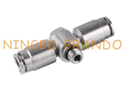 China Tee Male Banjo Brass Pneumatic Push On Fittings 1/8'' 1/4'' 3/8'' 1/2'' for sale