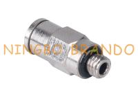 China Male Straight Brass Pneumatic Push To Connect Fittings 1/8'' 1/4'' 3/8'' 1/2'' for sale