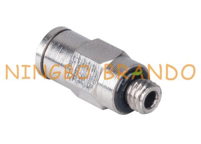 China Male Straight Brass Pneumatic Push To Connect Fittings 1/8'' 1/4'' 3/8'' 1/2'' for sale