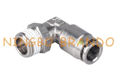 China Male 90 Degree Elbow Brass Pneumatic Connector 1/8'' 1/4'' 3/8'' 1/2'' for sale