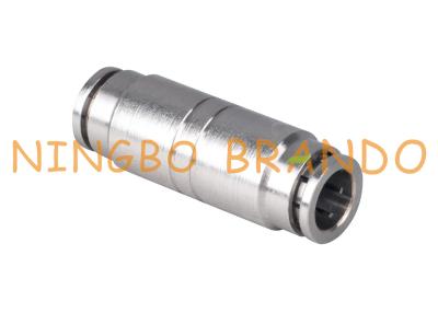 China Brass Push Fit Pneumatic Air Coupling Union Straight 6mm 8mm 1/8'' 1/4'' for sale