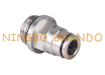 China Push Lock Air Fittings Male Thread Straight Through 1/8'' 1/4'' 6mm 8mm for sale