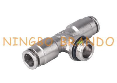 China Air Hose Quick Connect Fittings Male Branch Tee 1/8'' 1/4'' 3/8'' 1/2'' for sale