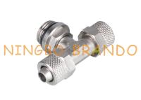 China Quick Twist Pneumatic Fitting Male Banch Tee 1/8'' 1/4'' 3/8'' 1/2'' for sale