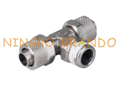 China Quick Twist Pneumatic Hose Fittings Male Banch Tee 1/8'' 1/4'' for sale