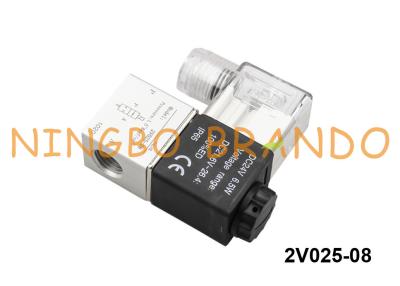 China 2V025-08 Airtac Type Pneumatic Solenoid Valve 1/4'' 24V DC 12V DC for sale