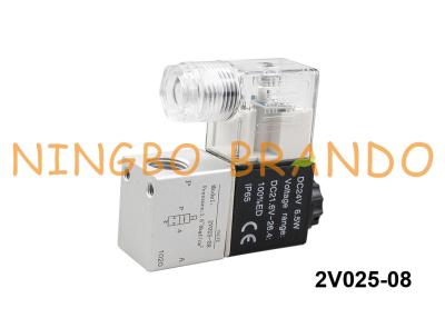China 2V025-08 Airtac Type Pneumatic Solenoid Valve 1/4'' BSP 220V AC for sale