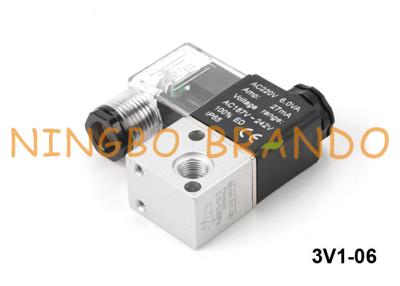 China 3V1-06 Airtac Type Pneumatic Solenoid Valve 3/2 Way DC24V for sale