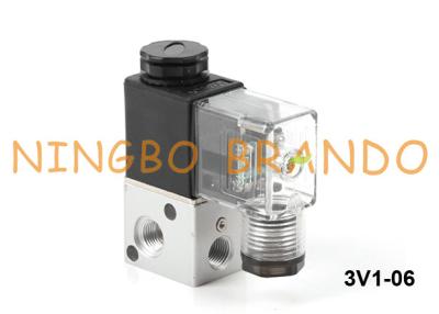 China 3V1-06 Airtac Type Pneumatic Solenoid Valve 3 Way 2 Position 24VDC for sale
