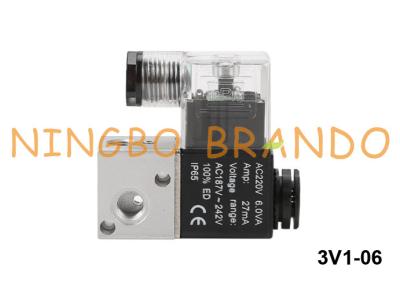 China 3V1-06 Airtac Type Air Solenoid Valve 3 Way 1/8'' 12V 24V 110V 220V for sale