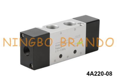 China 4A220-08 Airtac Type Double Air Pilot Pneumatic Valve 5 Way 2 Position for sale