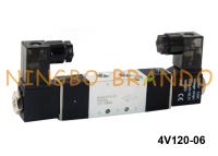 China 4V120-06 Airtac Type Pneumatic Double Solenoid Valve 5/2 Way 24V 220V for sale