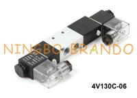 China 4V130C-06 Airtac Type Pneumatic Solenoid Valve 5/3 Way 24V 220V for sale