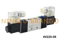 China Airtac Type 5/2 Way Pneumatic Solenoid Valve 4V220-08-B 24V DC for sale