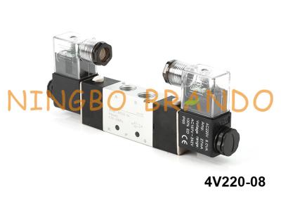 China 4V220-08 Airtac Type Pneumatic Solenoid Valve 5/2 4V220-08-B 24VDC for sale