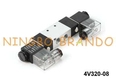 China 4V320-08 Airtac Type Pneumatic Double Solenoid Valve 4V320-1/4 24V 220V for sale