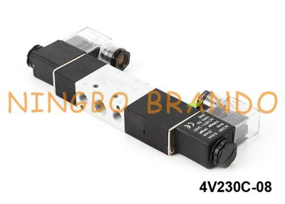 China 4V230C-08 Airtac Type 5/3 Way Pneumatic Solenoid Valve 24V 220V for sale
