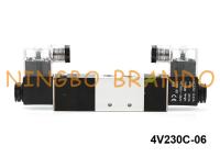 China 4V230C-06 Airtac Type Pneumatic Solenoid Valve 5 Way 3 Position 24V 220V for sale