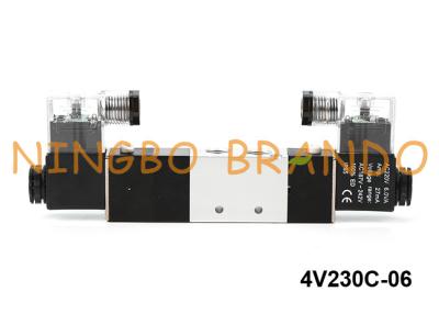 China 4V230C-06 Airtac Type Pneumatic Solenoid Valve 5 Way 3 Position 24V 220V for sale