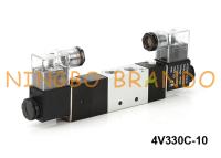 China 4V330C-10 Airtac Type Pneumatic Solenoid Valve 5/3 Way 24V DC 220V AC for sale