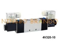 China 4V320-10 Airtac Type Pneumatic Double Solenoid Valve 5/2 Way 24V 220V for sale
