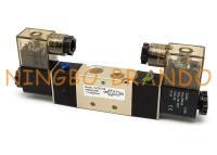 China 4V220-08 1/4'' Double Coil 5/2 Way Air Pneumatic Solenoid Valve for sale